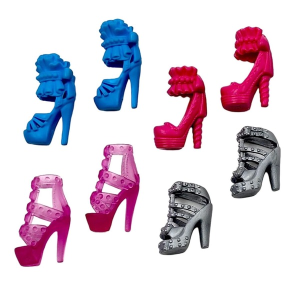 Mattel | Toys | Barbie Doll High Heel Lot Fashion Fever Fashionistas ...